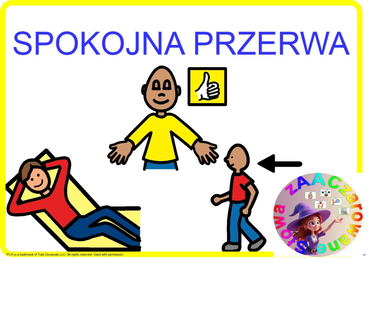 "SPOKOJNA PRZERWA" - ZASADY ZACHOWANIA AAC, SYMBOLE PCS > zAACzarowane ...